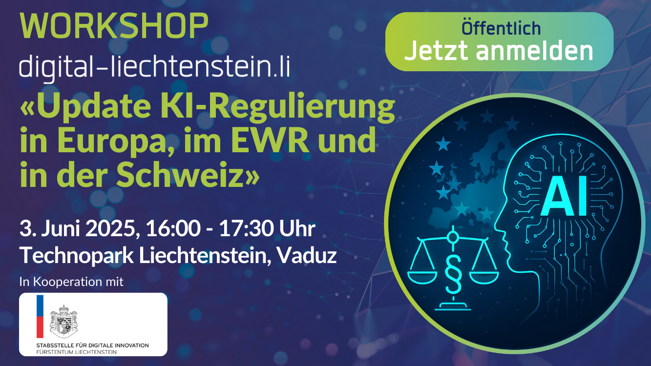 Workshop: Update KI-Regulierung in Europa, im EWR und in der Schweiz ...